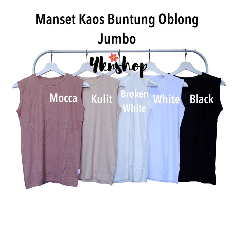 Jual Manset Kaos Buntung/Yukensi Kerah Bulat/Oblong ukuran 3L Jumbo ...