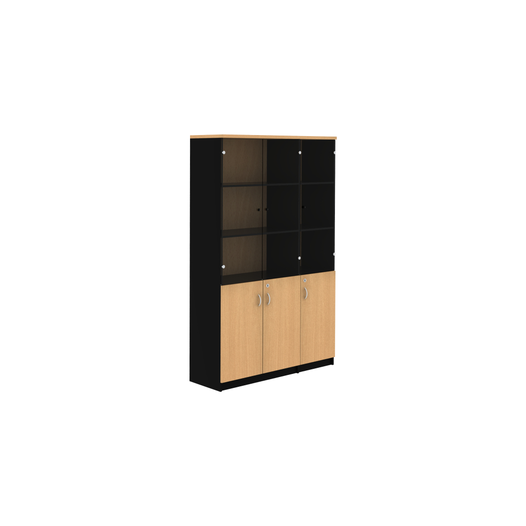Jual LEMARI ARSIP 3 PINTU LEMARI PENYIMPANAN LEMARI KACA RAK BUKU RAK ...