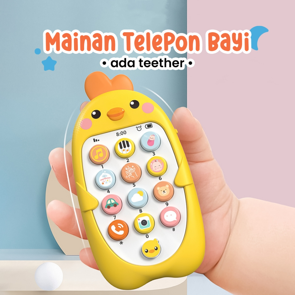 Jual NODIA Ponsel Bayi Pembelajaran Dini Bilingual Telepon Mainan Bayi ...