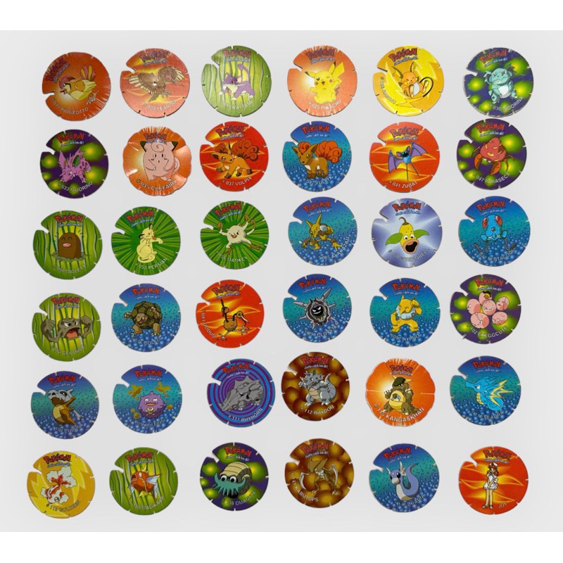 Jual Tazos Pokemon Spin / Tasos Tajos Mainan Vintage 2000 Chiki Cheetos ...