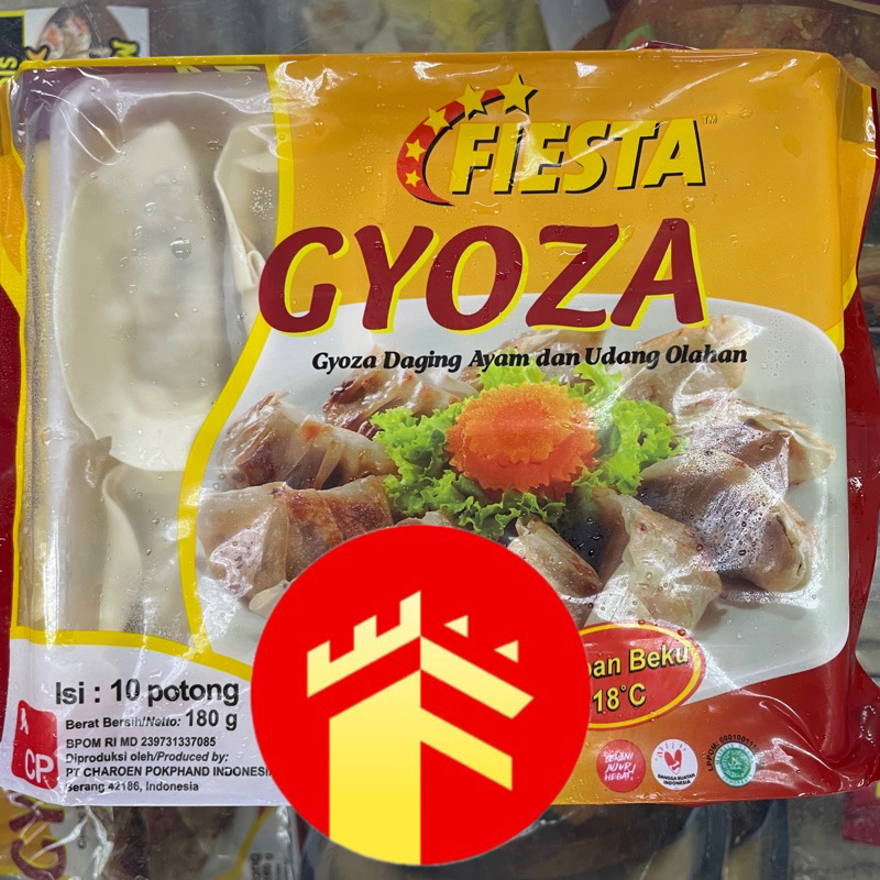 Jual FIESTA GYOZA 180 GR 10 PCS GYOZA DAGING AYAM DAN UDANG PANGSIT ...