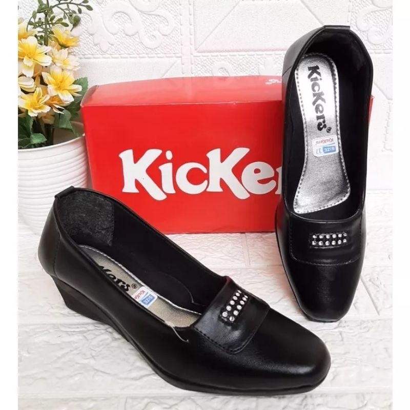 Jual PROMO DISKON TERLARIS Sepatu Pantofel Wanita Hak 3 Cm Hitam ...