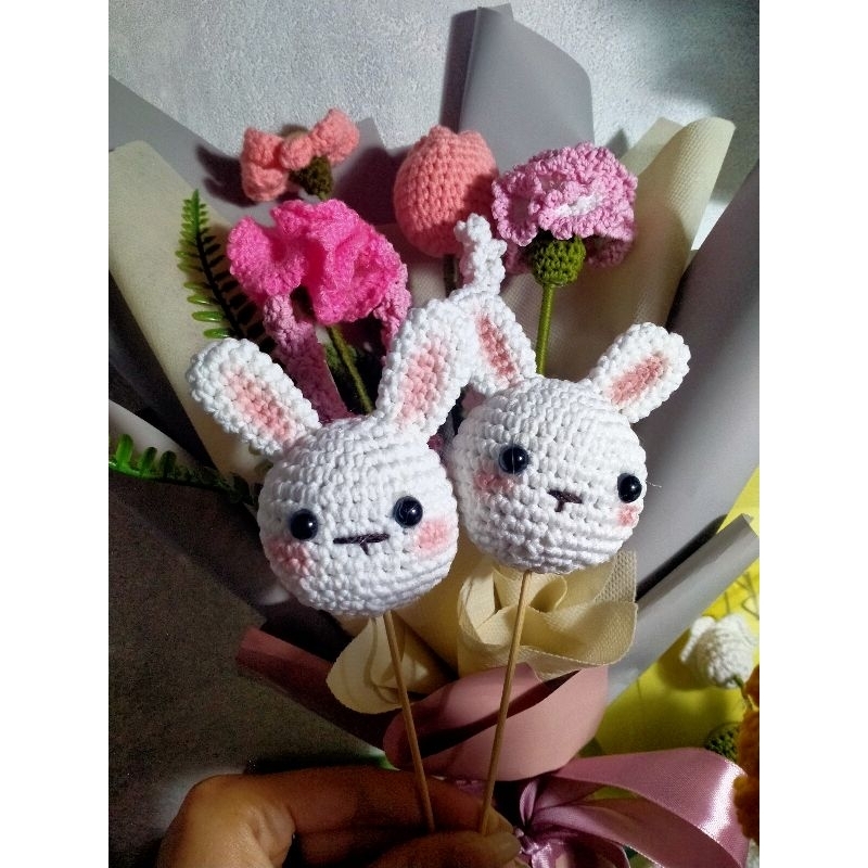Jual Head bunny crochet/boneka bunny/amigurumi bunny | Shopee Indonesia