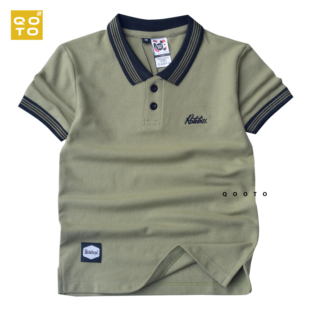 Jual Rotebox Baju Kaos Polo Kerah Anak Laki Laki Umur 1 - 12 Tahun Bahan Cotton CVC 24s Premium ...