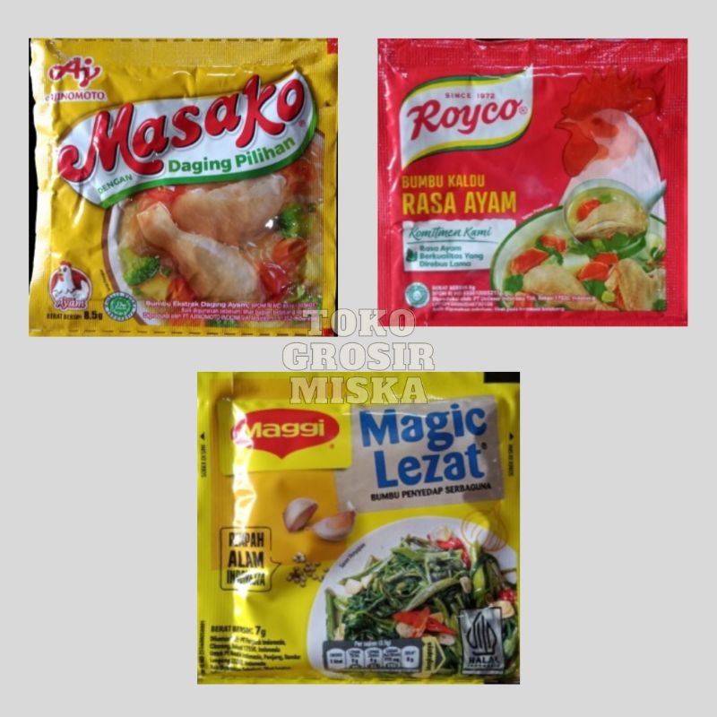 Jual Bumbu penyedap rasa Masako, Royco, Magic | Shopee Indonesia