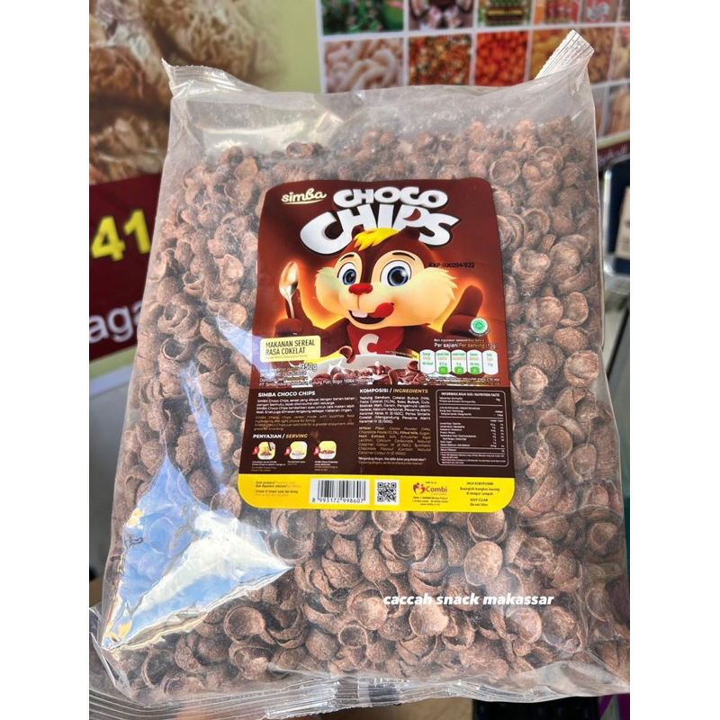 Jual Choco Chips Simba/Choco Crunch Cokelat Netto 950 Gram | Toko Alif ...