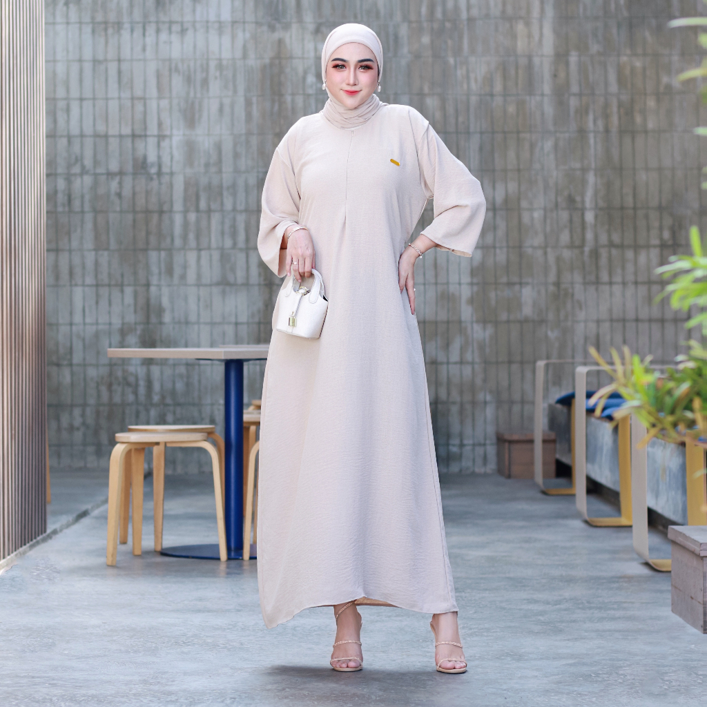 Jual Daster Crinkle Gamis Crinkle Busui Lengan 3/4 Crinkle Premium ...