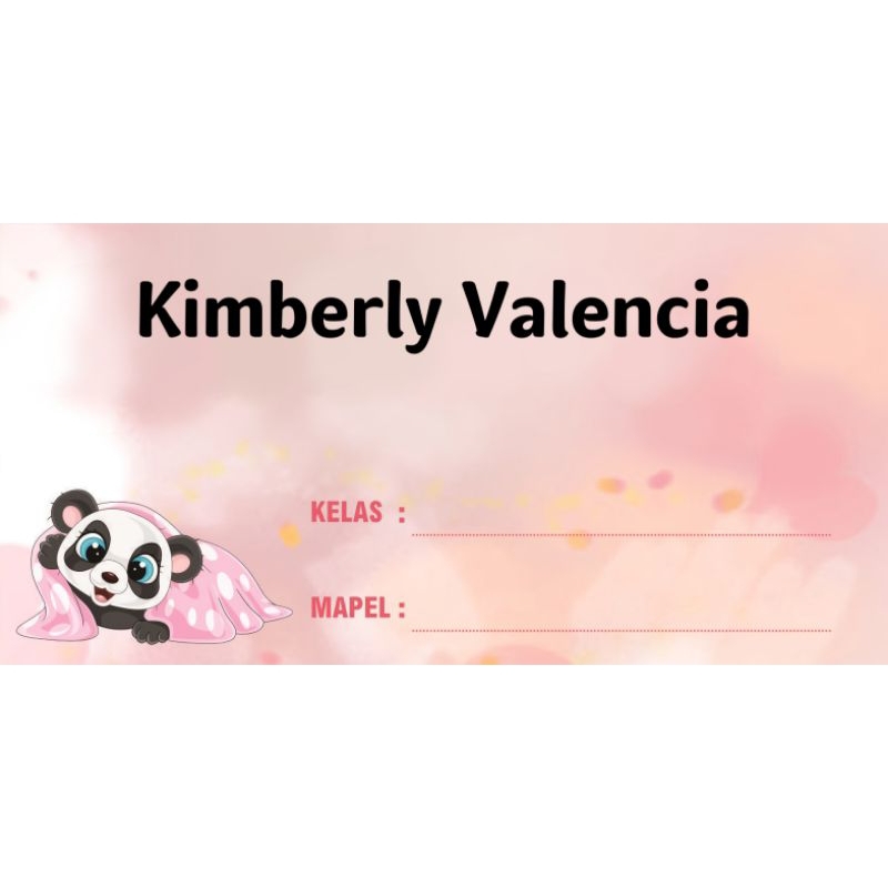 Jual (PO 3 hari) Sticker Name Tag Label Nama Anak Cewek dan Cowok untuk ...