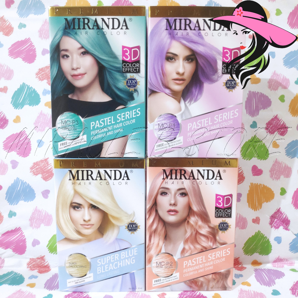 Jual MIRANDA HAIR COLOR PASTEL SERIES 30 ML SEMIR / CAT / WARNA ...