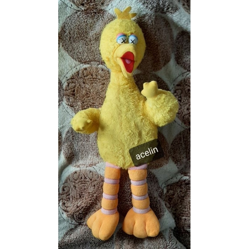 Jual Sesame Street MB1012 Uniqlo Big Bird Dead Stock Plush 19" Toy Doll ...