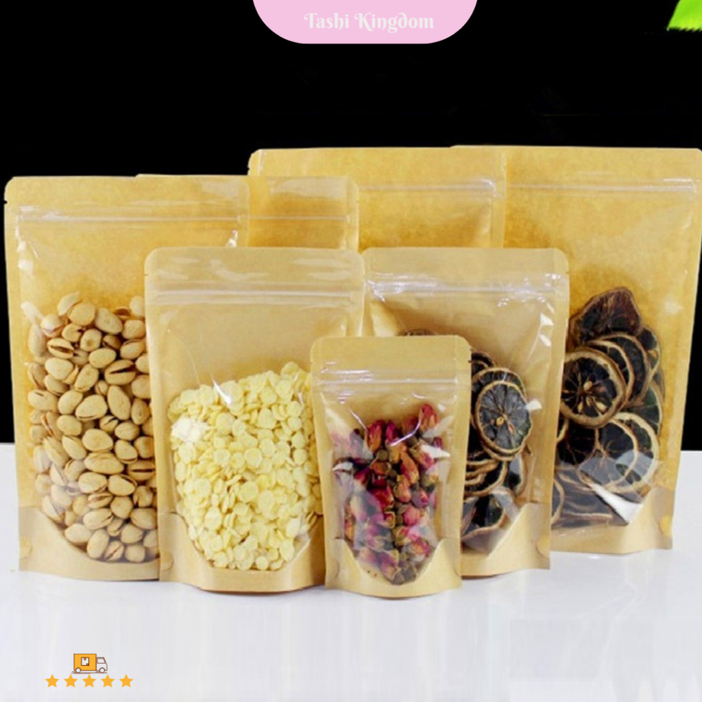 Jual Plastik Ziplock packing snack plastik bening standing pouch ...