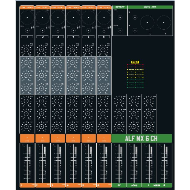 Jual stiker mixer 6 channel | Shopee Indonesia