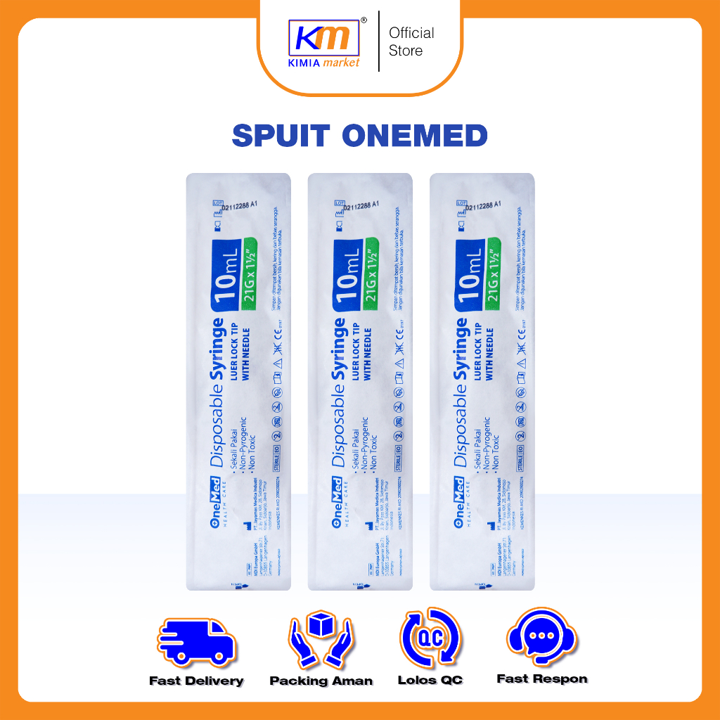 Jual Suntikan 10ML / Spuit 10ml / Syringe / Alat Suntik Dengan Jarum ...