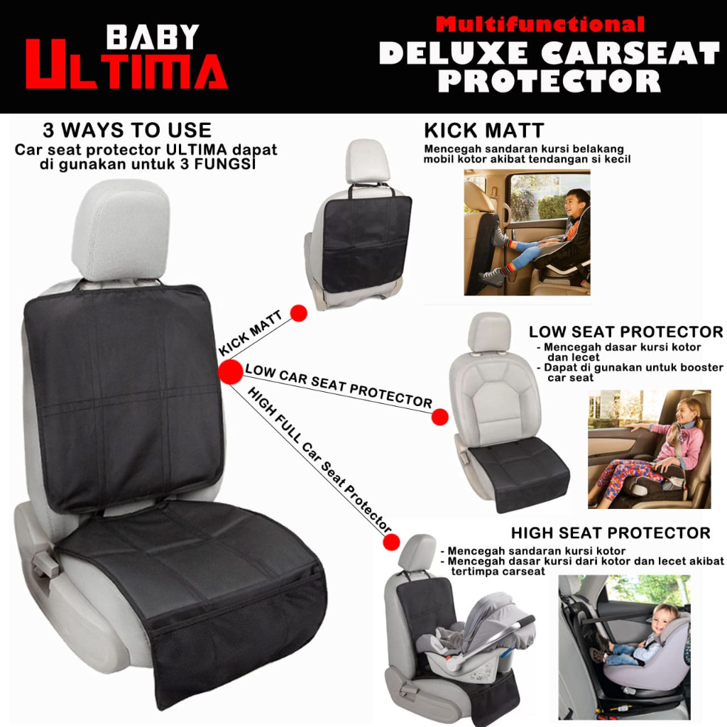 Jual Ultima Multifunctional Deluxe Car Seat Matt Protector Kick Matt ...