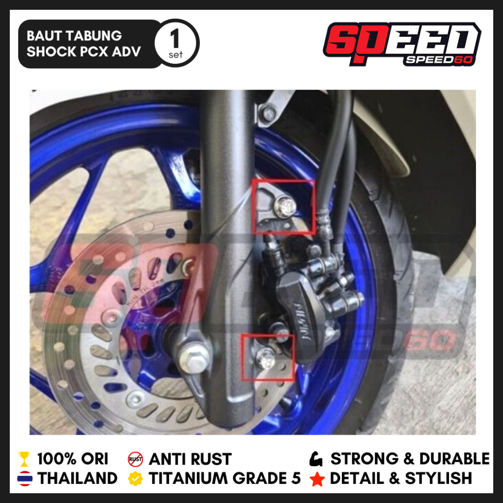 Jual Probolt Titanium Baut Breket Tabung Shock Honda PCX ADV 150 160 Grade 5 King Nut | Shopee ...