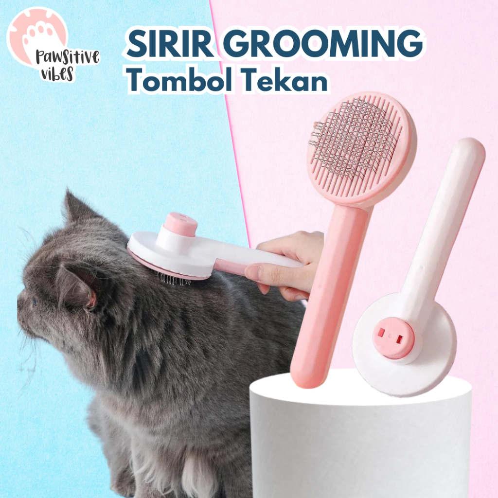 Jual Sisir Grooming Pencet Kucing Anjing - Pet Grooming Brush Sisir ...