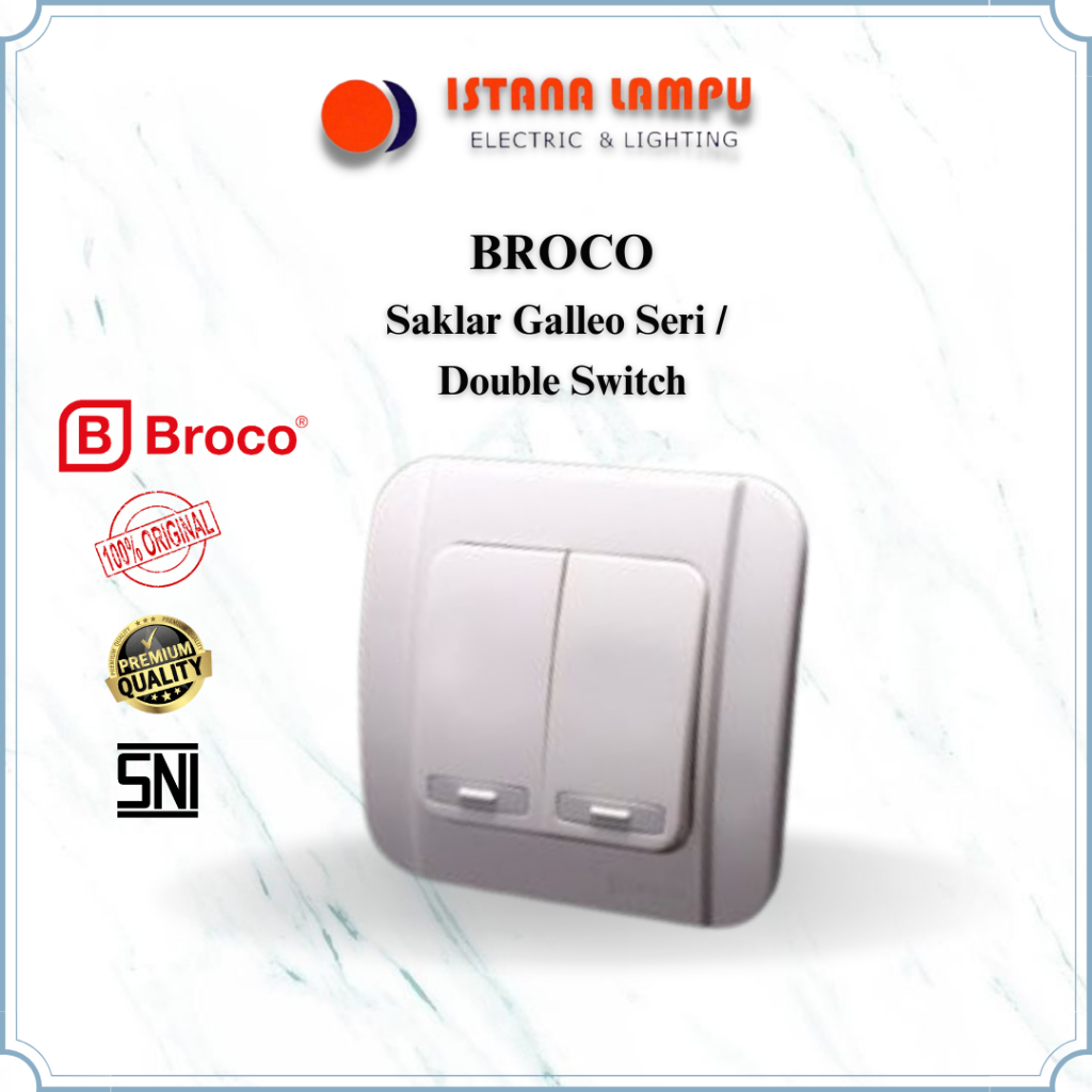 Jual Saklar Broco Galleo Seri / Double Switch dan Saklar Engkel Switch ...