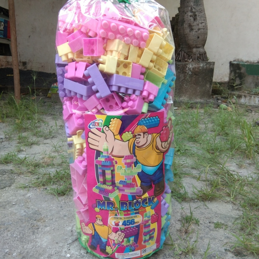 Jual Mainan Edukasi Puzzle MR. BLOCK 456 Pcs 01030 456 Murah / Mainan ...
