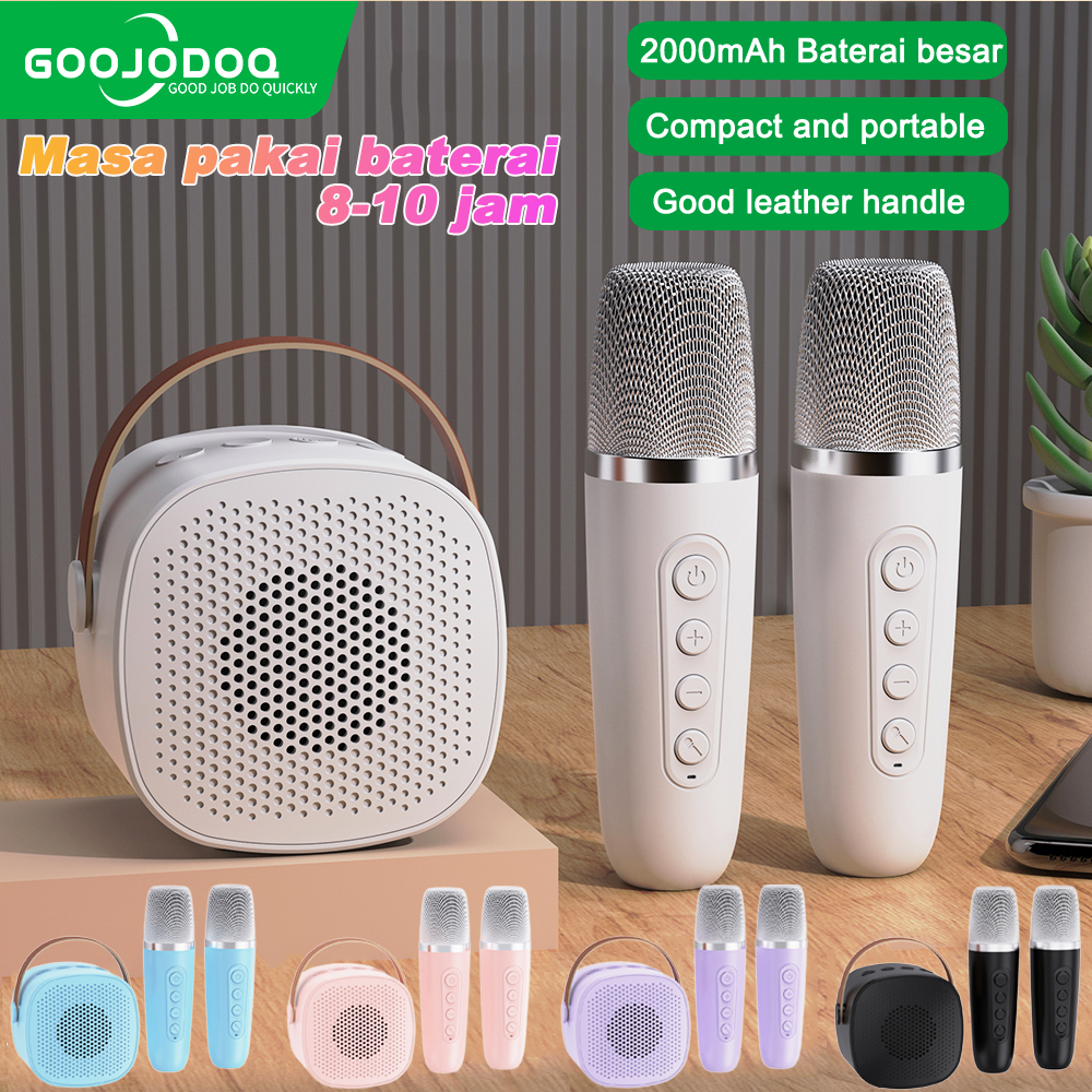 Jual Goojodoq speaker bluetooth 2Mic 1 set karaoke speaker ktv Cute ...