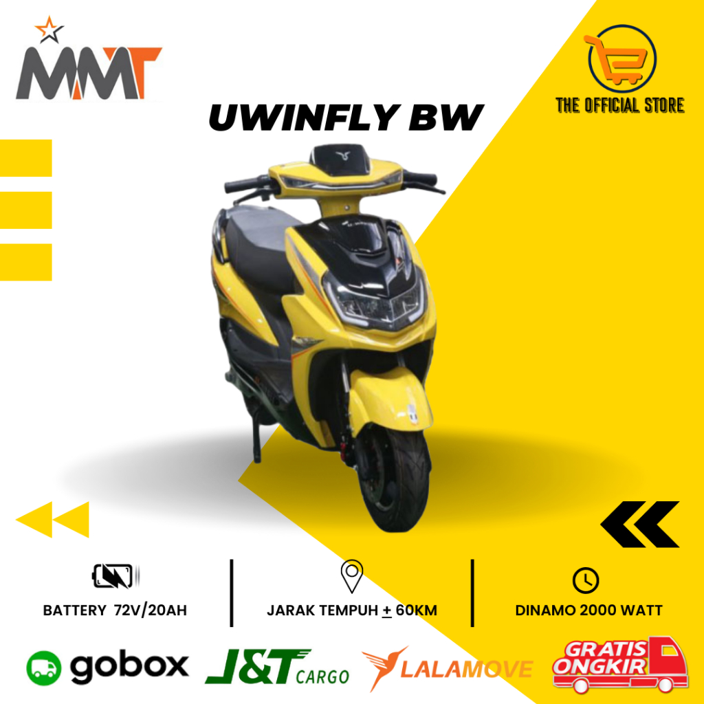 Jual SKUTER MATIC MOTOR LISTRIK U WINFLY BW GARANSI RESMI | Shopee Indonesia