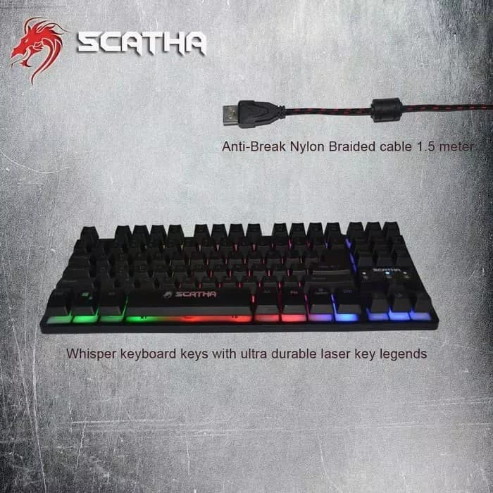Jual GAMING KEYBOARD SCATHA TKL ( TEN KEYLESS) | Shopee Indonesia