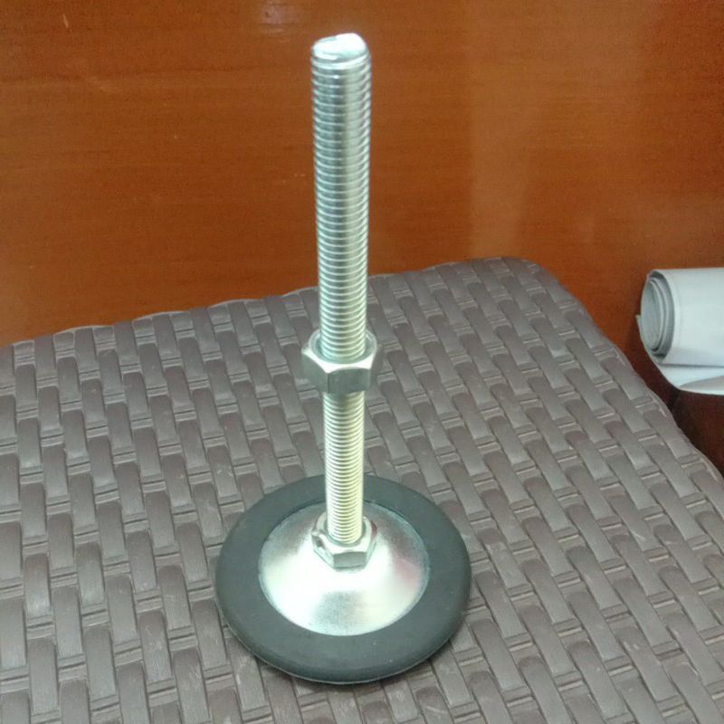 Jual 1 pcs Adjuster kaki meja conveyor M12 tinggi 15cm +Karet/foot ...