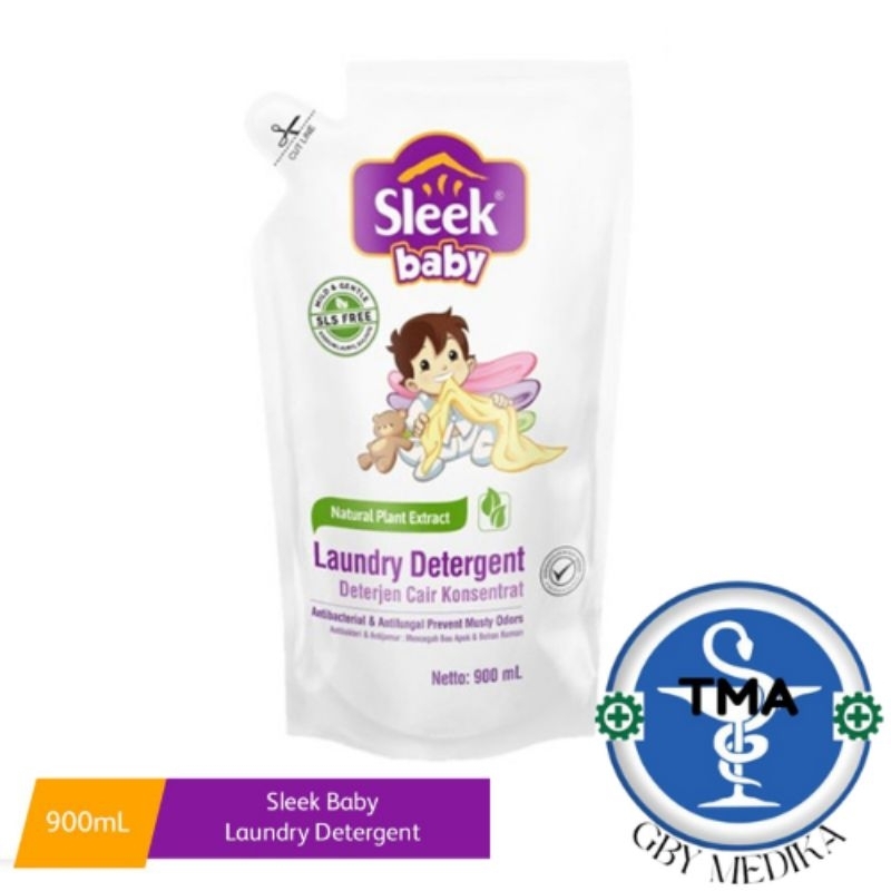 Jual Sleek Baby Laundry Bottle Cleanser 900 mL Sabun Cuci Botol Bayi ...