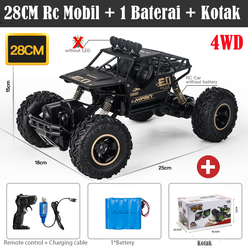 Jual Mainan Mobil Remot Besar 4WD RC Buggy Off-road Rock Climber 2.4GHz ...
