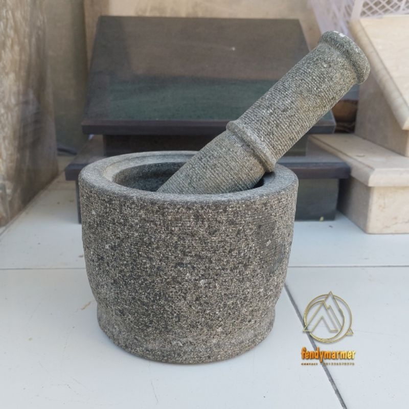 Jual Alat tumbuk manual tradisional asli batu andesit 15x15 | Shopee ...