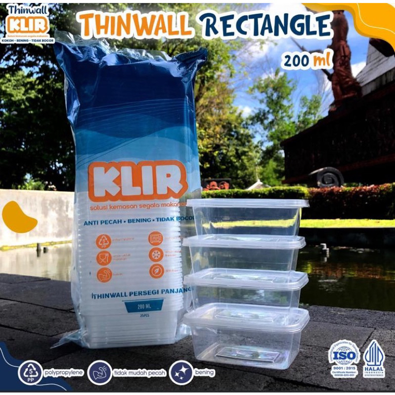 Jual Thinwal Persegi 200,250,300 ML,Thinwal Kotak isi25 pcs | Shopee ...