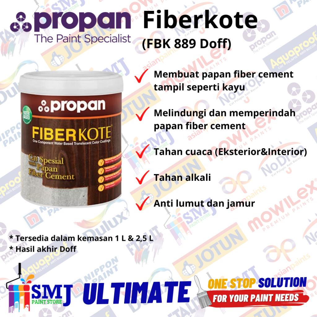 Jual Cat Listplank GRC Conwood PROPAN FIBERKOTE FBK 889 Doff 1L ...