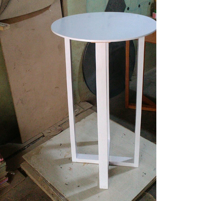 Jual Meja Bar Meja Tinggi Meja Cafe Aesthetic Elegan D60cm T100cm ...