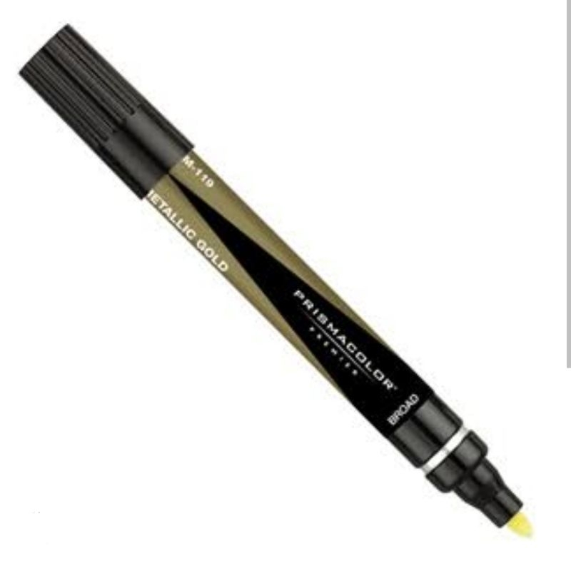 Jual Sharpie & Prismacolor Metallic Permanent Markers (Gold / Bronze ...