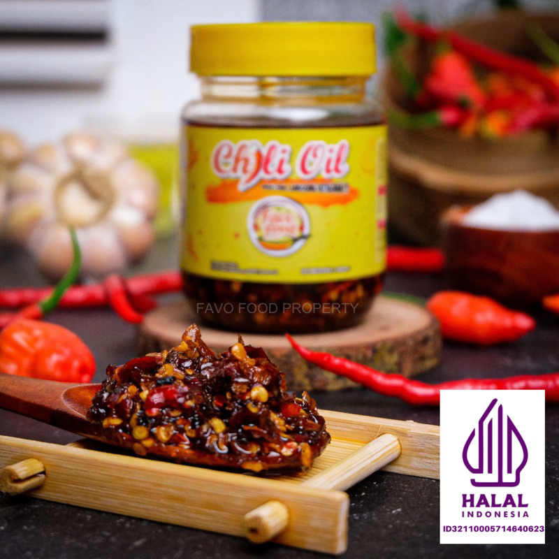 Jual Chili Oil Halal / Chili Oil Dimsum Favo Food 100ml 200ml | Shopee ...