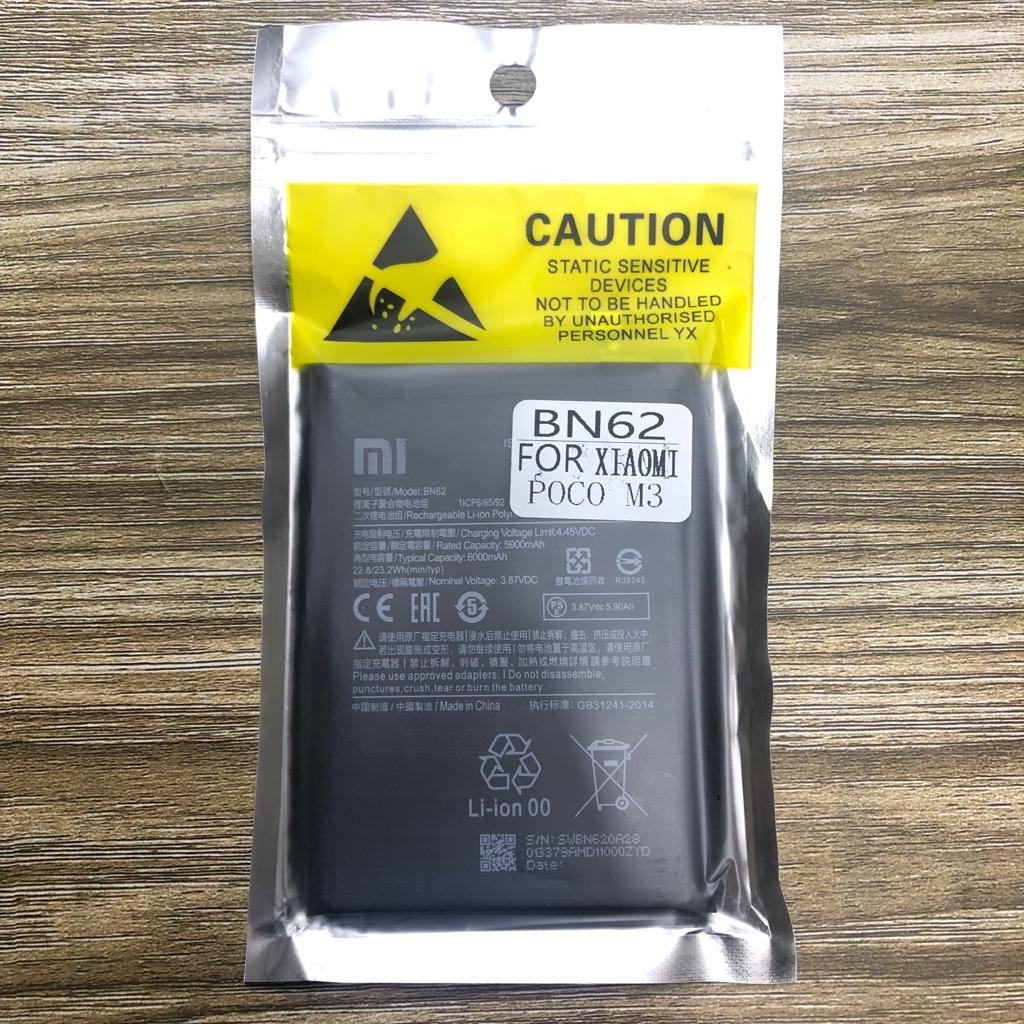 Jual BATERAI BATTERY BATRAI BATERE ORIGINAL XIAOMI POCO M3 BN 62 ...