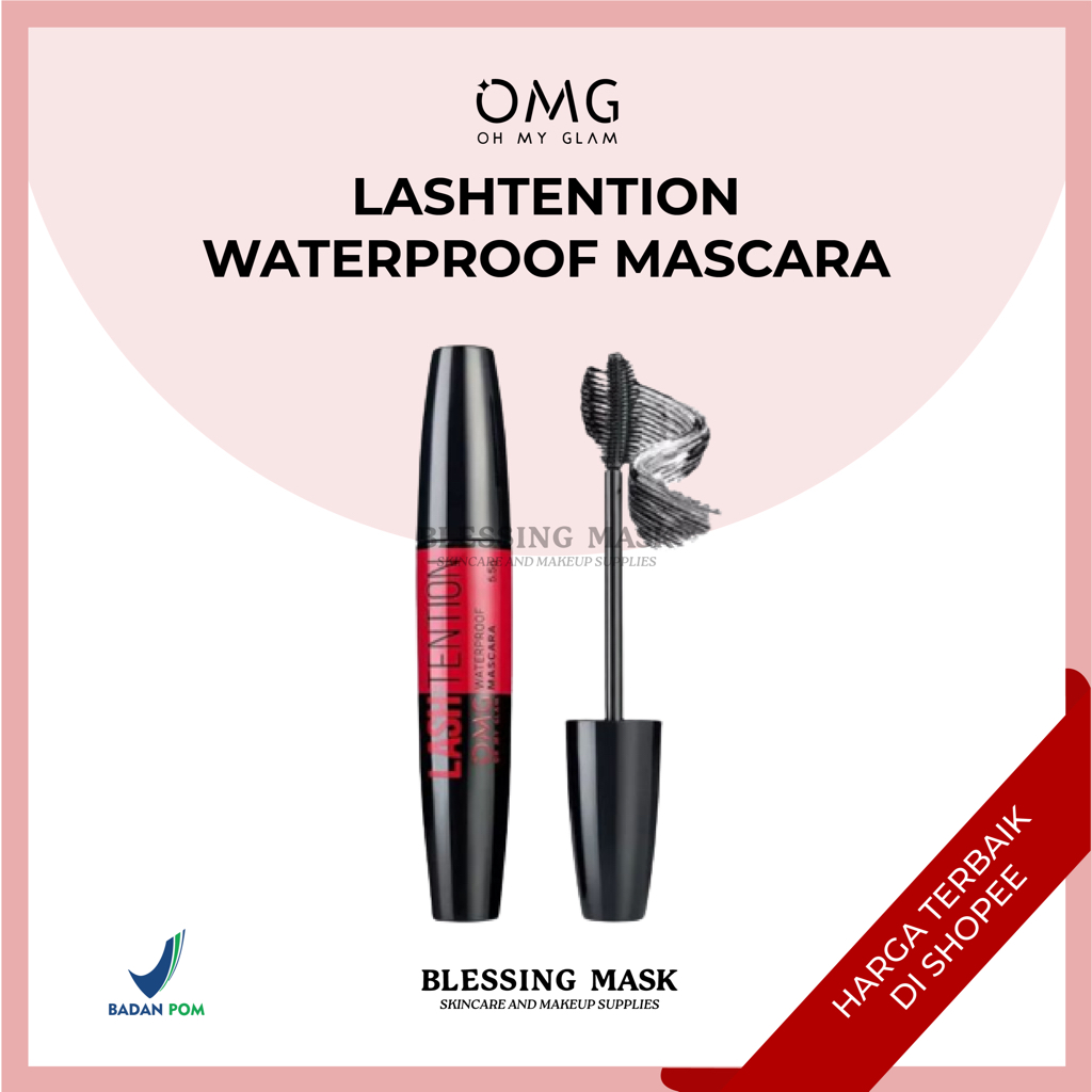 Jual OMG OH MY GLAM LASHTENTION Waterproof Mascara - 6.5g | Shopee ...