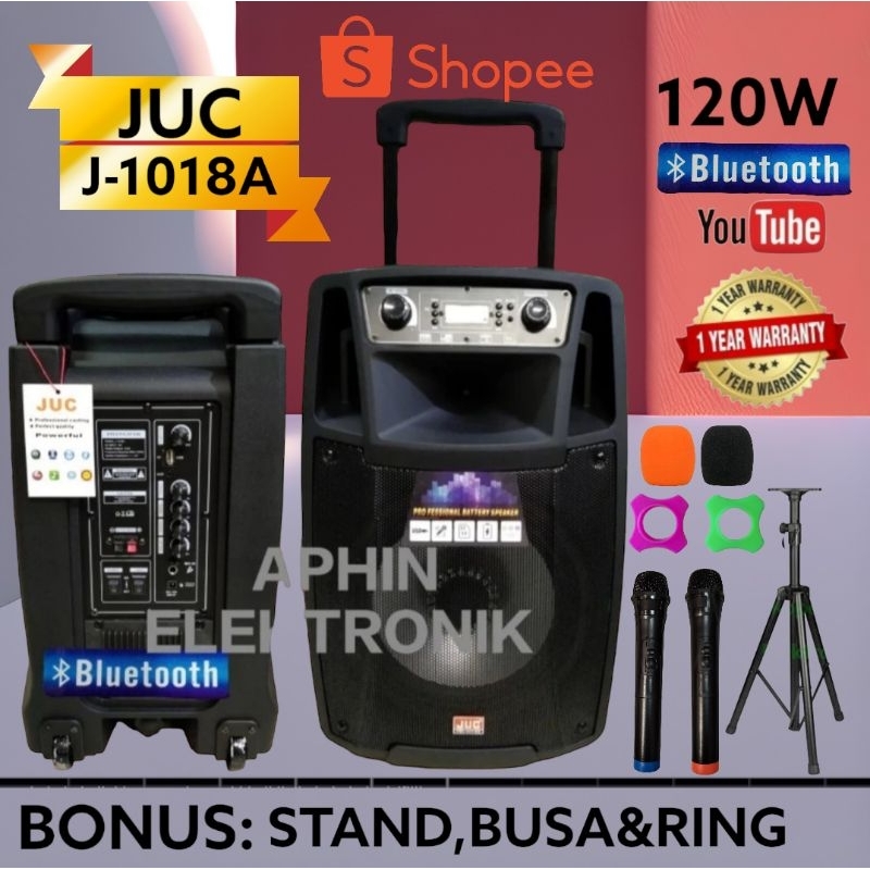 Jual Speaker Aktif JUC 10 inch J-1018A Speaker bluetooth ORIGINAL | Shopee Indonesia