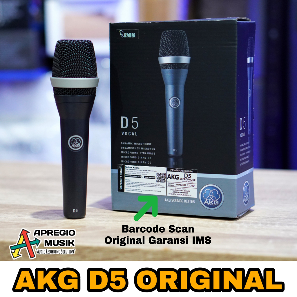 Jual AKG D5 Microphone vocal dynamic original | Shopee Indonesia