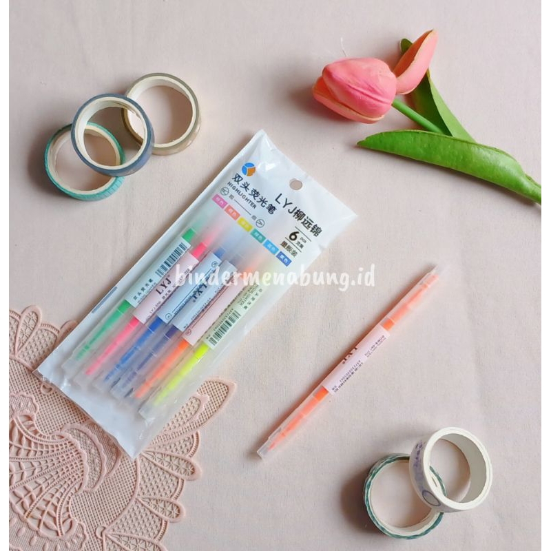 Jual Stabilo|stabilo 2 sisi|stabilo warna warni|stabilo 2 arah | Shopee ...