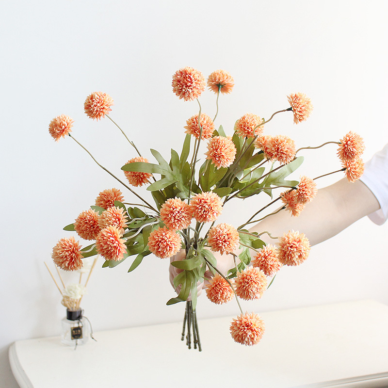 Jual (5 kuntum) Bunga Pom-Pom Kecil Artificial Flower Pompom | Shopee ...