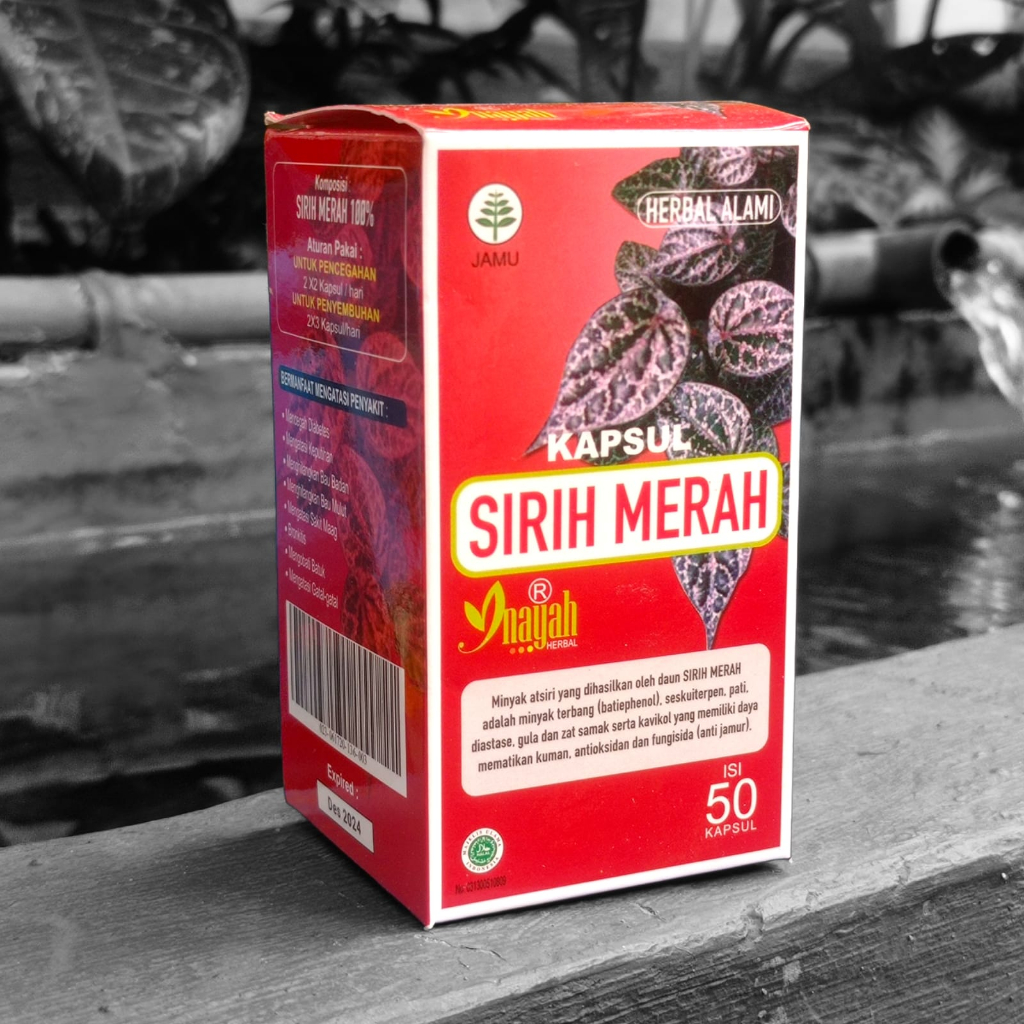 Jual Kapsul Sirih Merah isi 60 kapsul Asli Alami Berkhasiat | Shopee ...