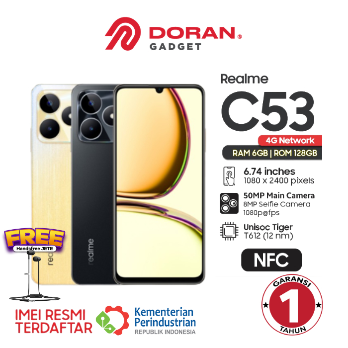 Jual Realme C53 6/128GB | RAM 6GB ROM 128GB | Champion Gold | Mighty ...