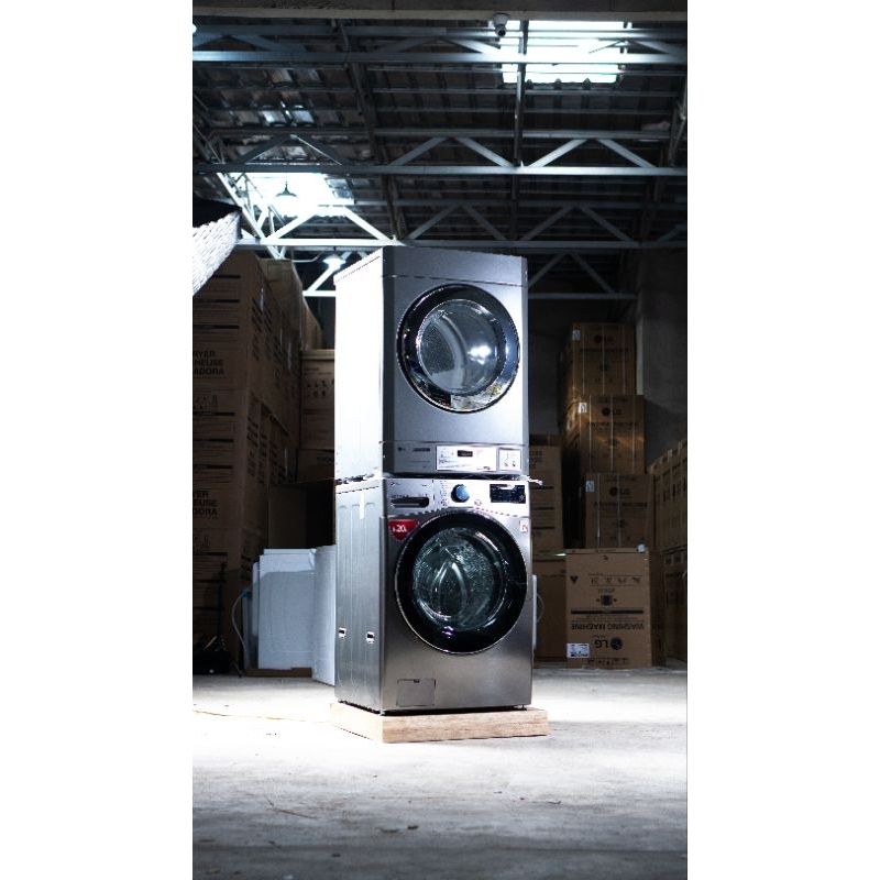 Jual Stack Mesin Cuci LG Front loading Kapasitas 20 Kg Dan Mesin ...