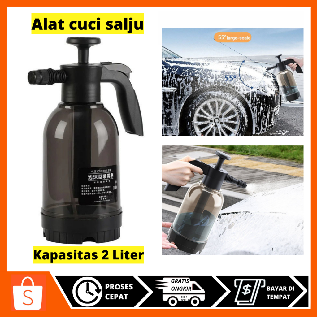 Jual Alat Semprotan Busa Salju Snow Wash Spray Foam Portable Manual ...