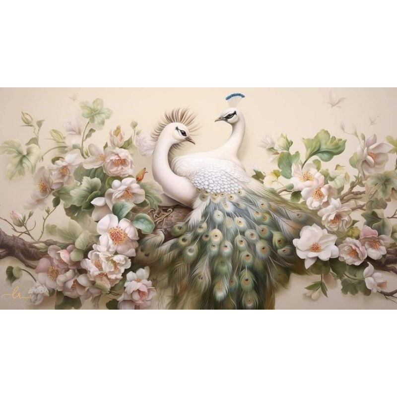 Jual Backdrop/Background/Wallbanner/MMT Dekorasi Pelaminan Merak ...