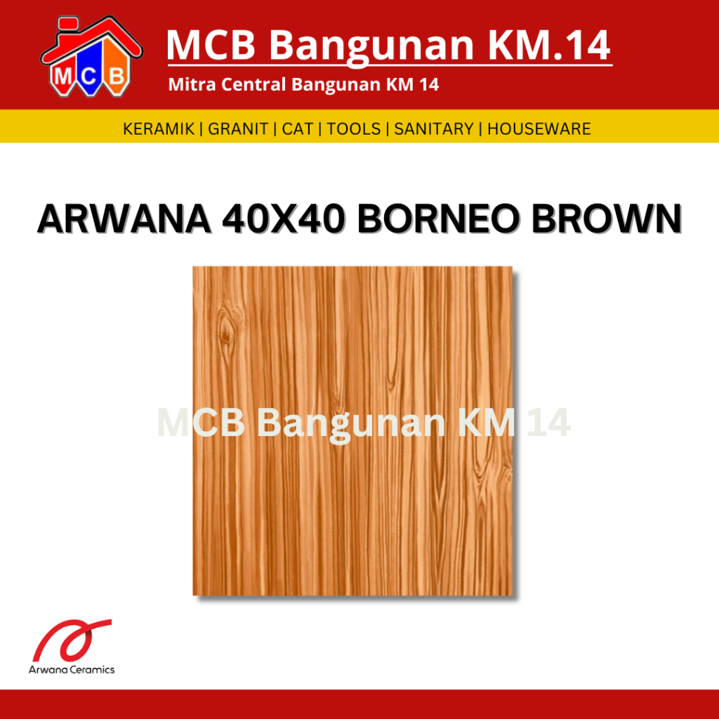 Jual Keramik Arwana 40x40 Borneo Brown - Keramik lantai - Keramik licin ...