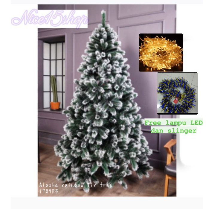 Jual POHON NATAL ALASKA RAINBOW FIR TREE 3FT/90cm | Shopee Indonesia