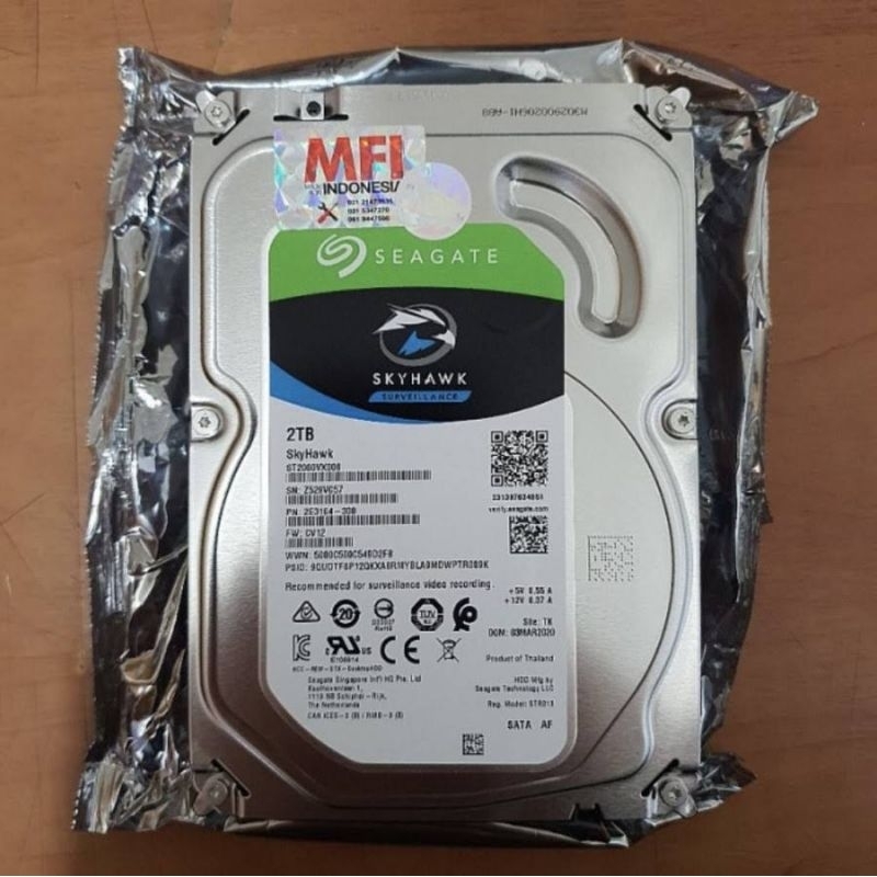 Jual Hardisk 2tb Seagate Skyhawk Hdd 2000gb Khusus Dvr Cctv Hard disk 2 ...