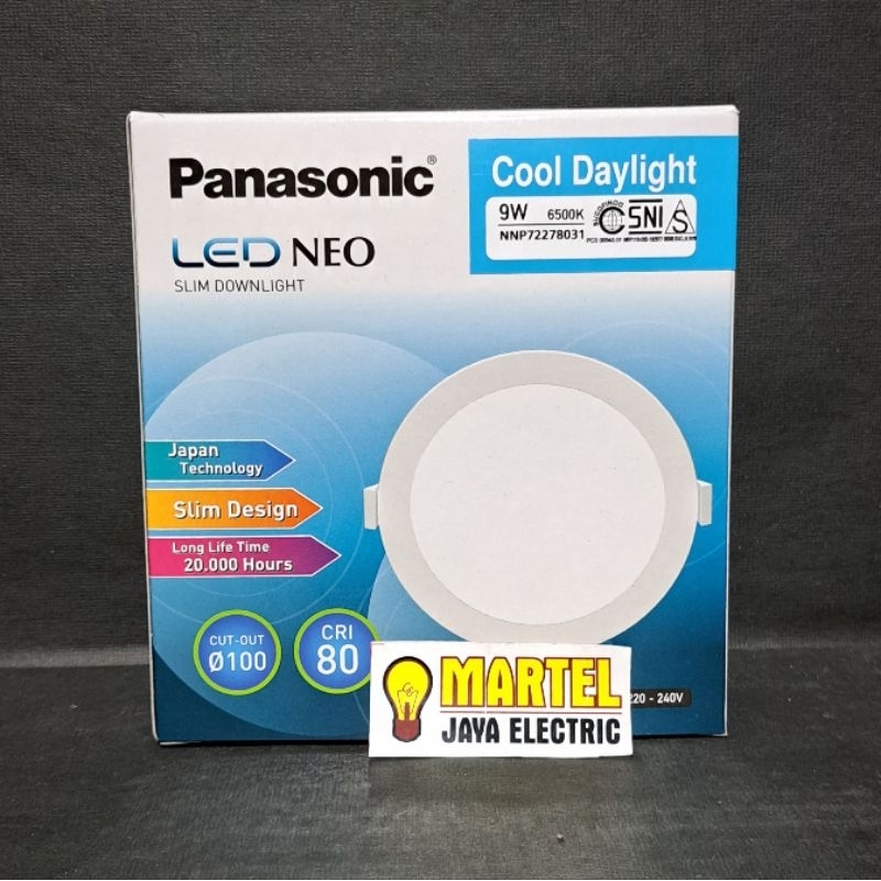 Jual Lampu downlight led panel panasonic IB bulat neo slim 9 watt ...