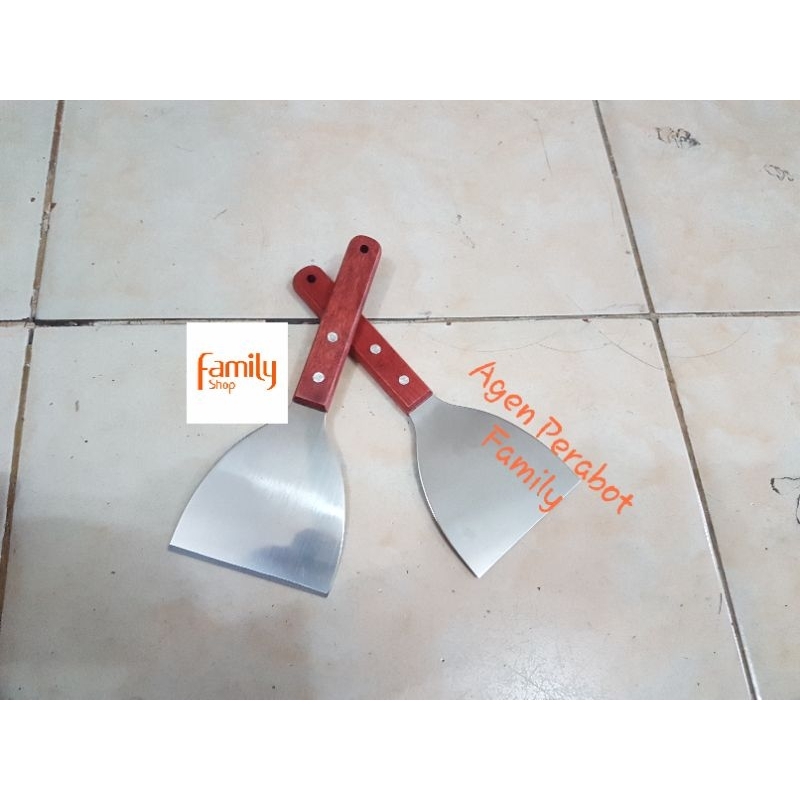 Jual SPATULA SEROK SUTIL KAPE LENGKUNG TEPPANYAKI WOOD GRIDDLE ...